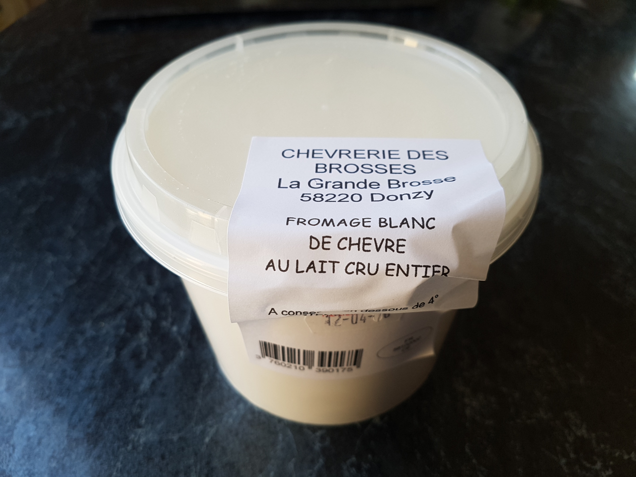 Fromage blanc de chèvre au lait cru - 500 g - Les Délices De La ...