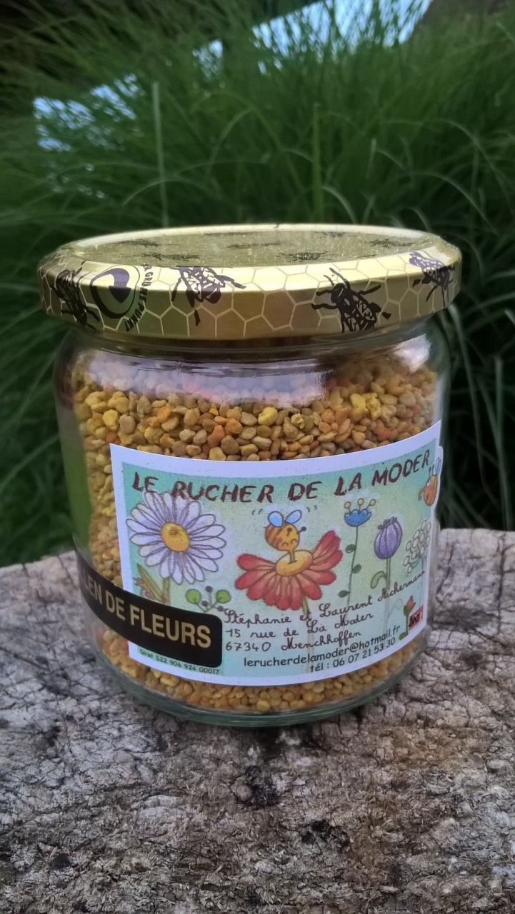 Pollen de fleur - 2 formats - Le Rucher De La Moder - Locavor.fr