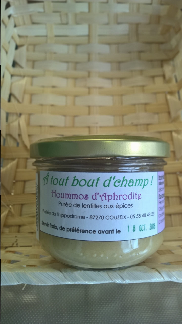Houmous d'aphrodite - 1 u - A Tout Bout D'champ ! - Locavor.fr