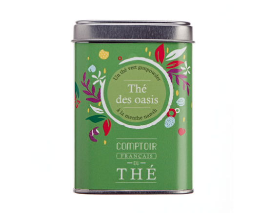 Thé des oasis - boîte métal 100gr - vrac - 100 g - Cafés Biacelli ...
