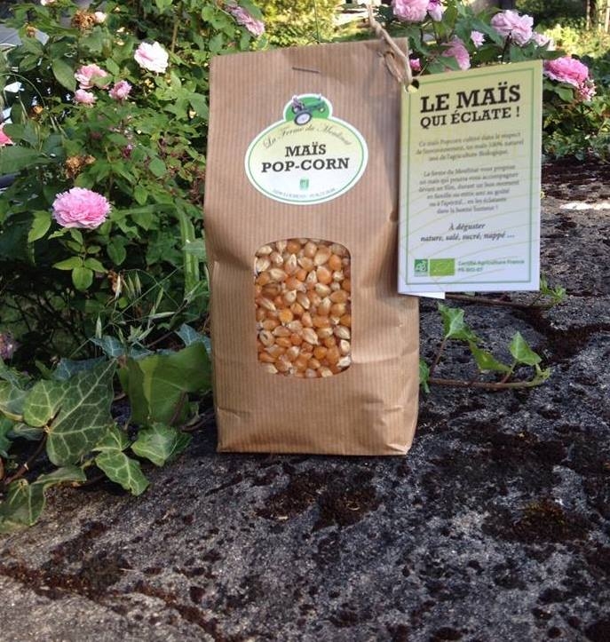 Maïs popcorn bio - 500 g - La Ferme Du Moulinat - Locavor.fr