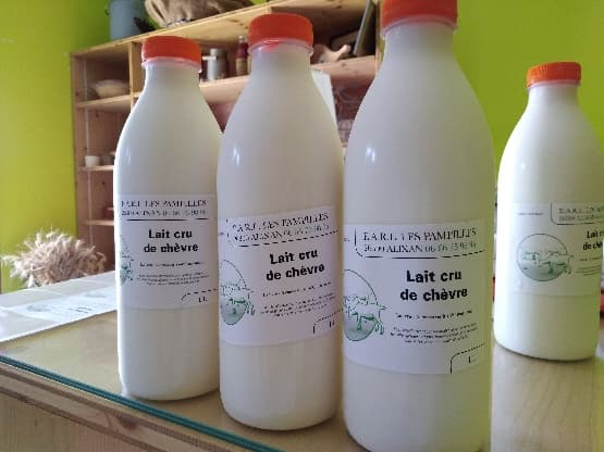 Lait cru de chèvre 1litre - 1 L - Earl Les Pampilles - Locavor.fr