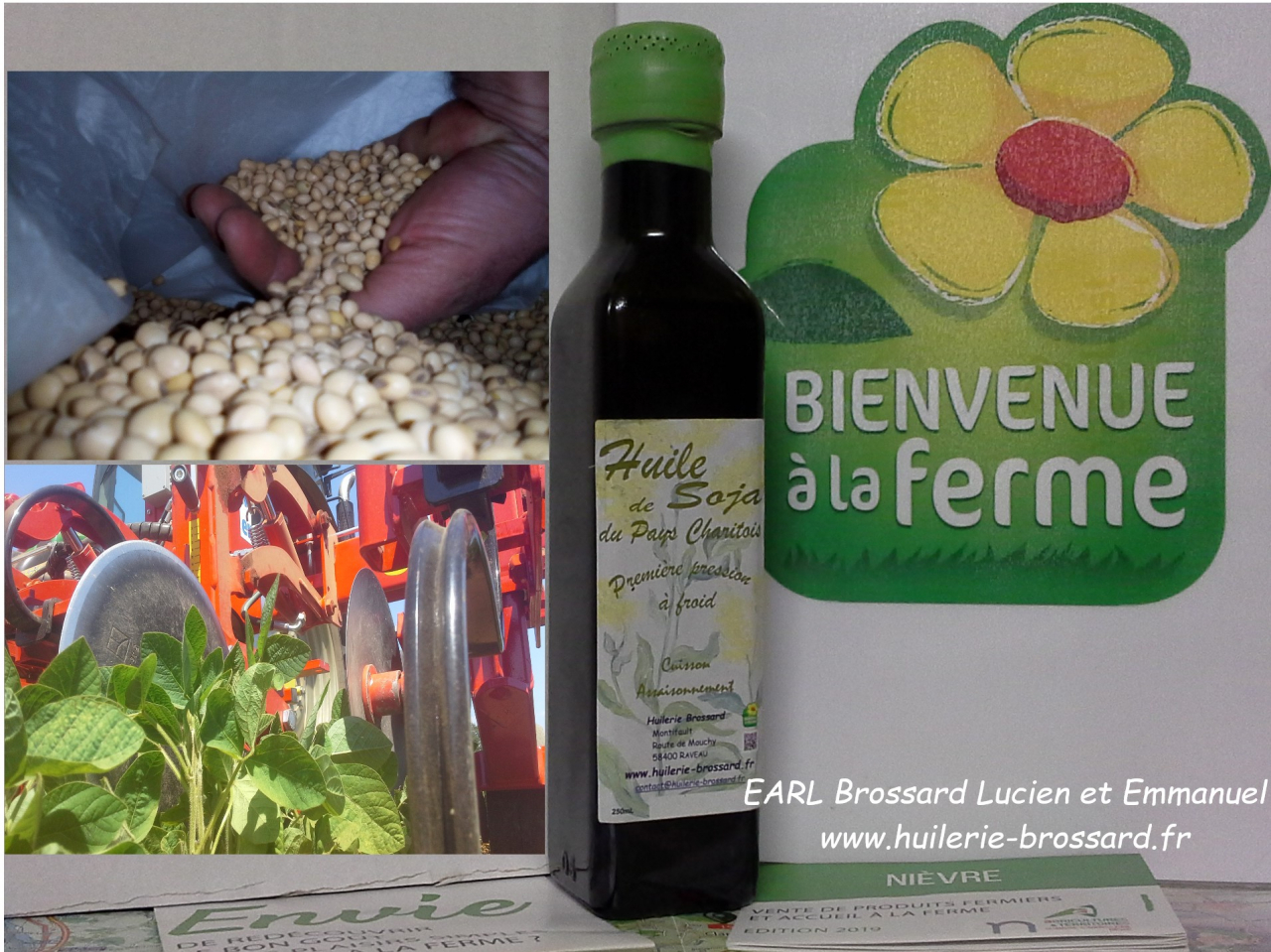 Huile de soja 250ml - 250 ml - Huilerie Brossard - Locavor.fr