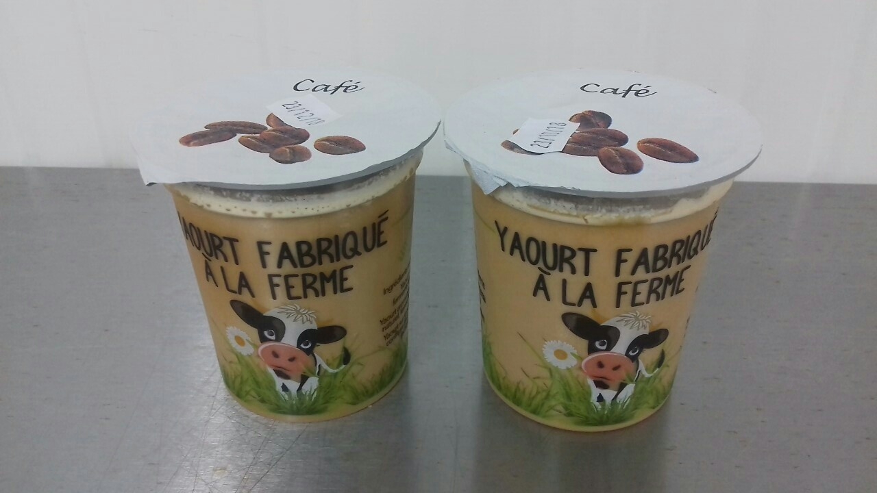 Yaourts café,lot de 2 yaourts de 125 g chacun - 250 g - Gaec Du Baren ...