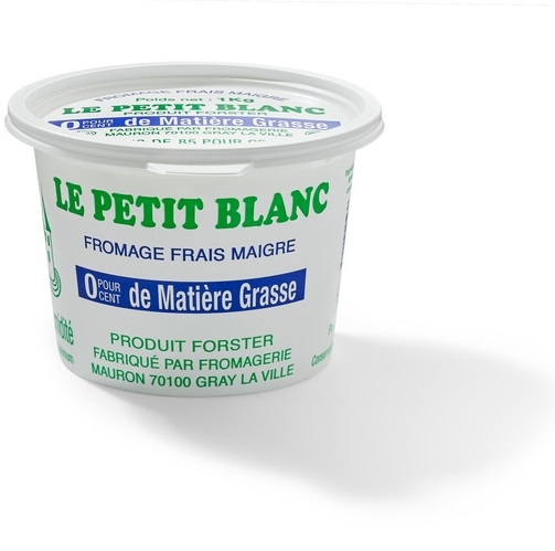 Fromage blanc 1kg 0% mg - 1 kg - Fromagerie Mauron - Locavor.fr