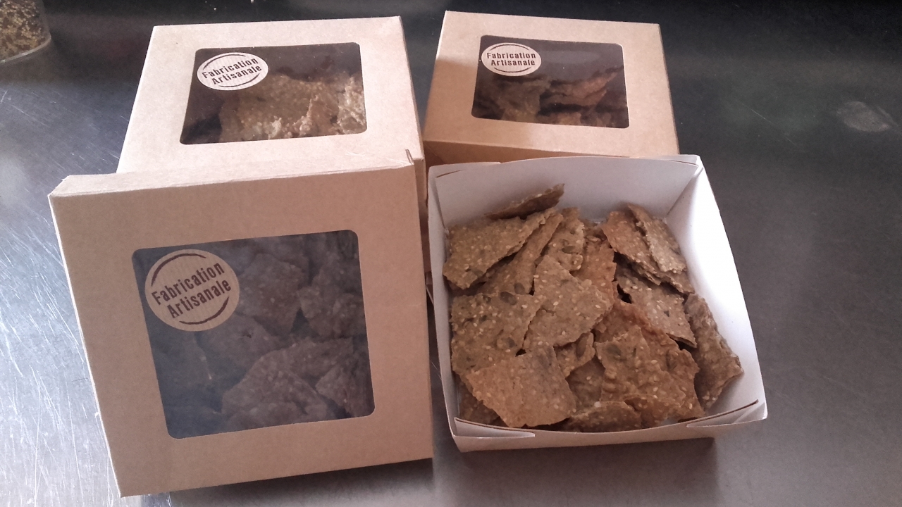 Pain craquant(krakers) "sans gluten-sans lactose" - 2 formats - Rose ...