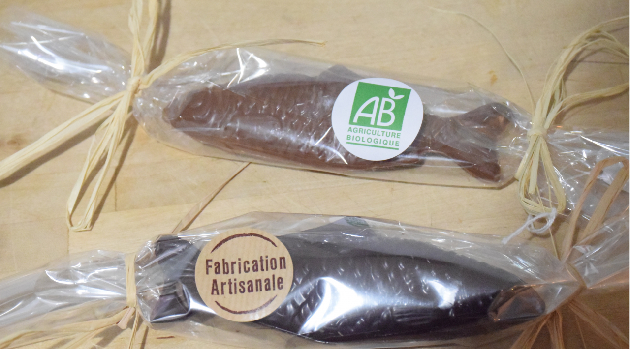 Poisson lait ou noir - 2 formats - Délicieusement Bio - Locavor.fr