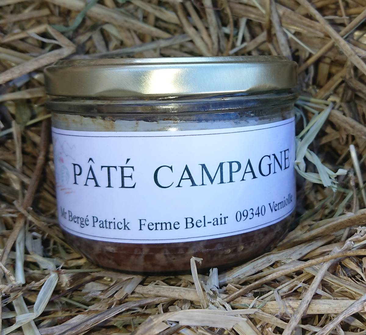 Conserve pâté de campagne - 190 g - Bergé Patrick - Locavor.fr