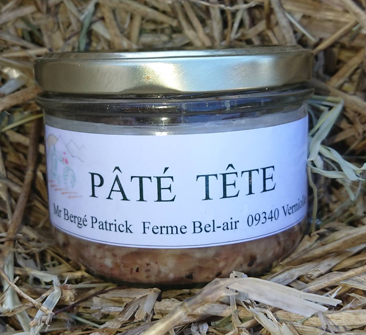 Conserve pâté de tête - 190 g - Bergé Patrick - Locavor.fr