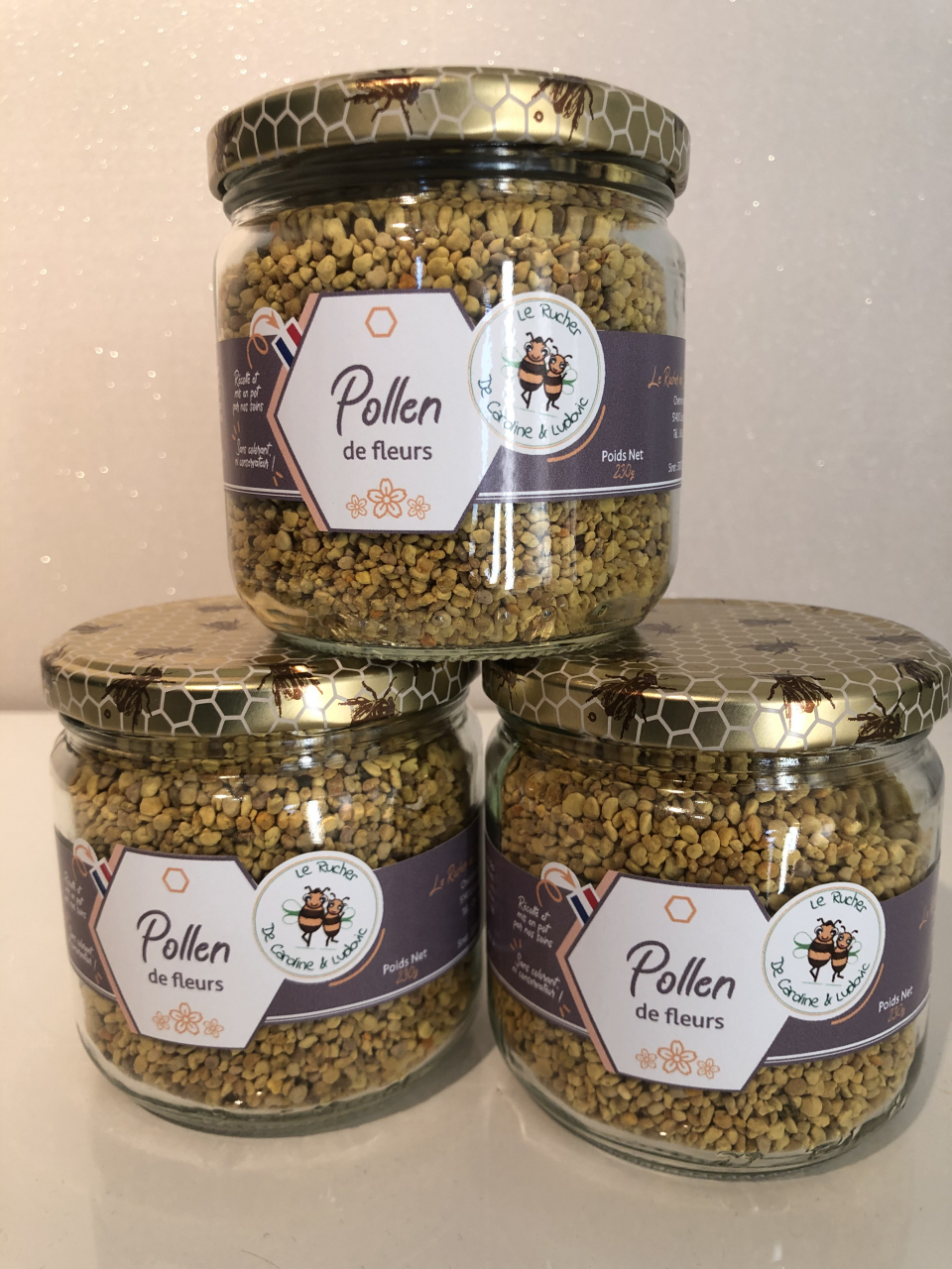 Pollen de fleurs - 230 g - Le Rucher De Caroline Et Ludovic - Locavor.fr