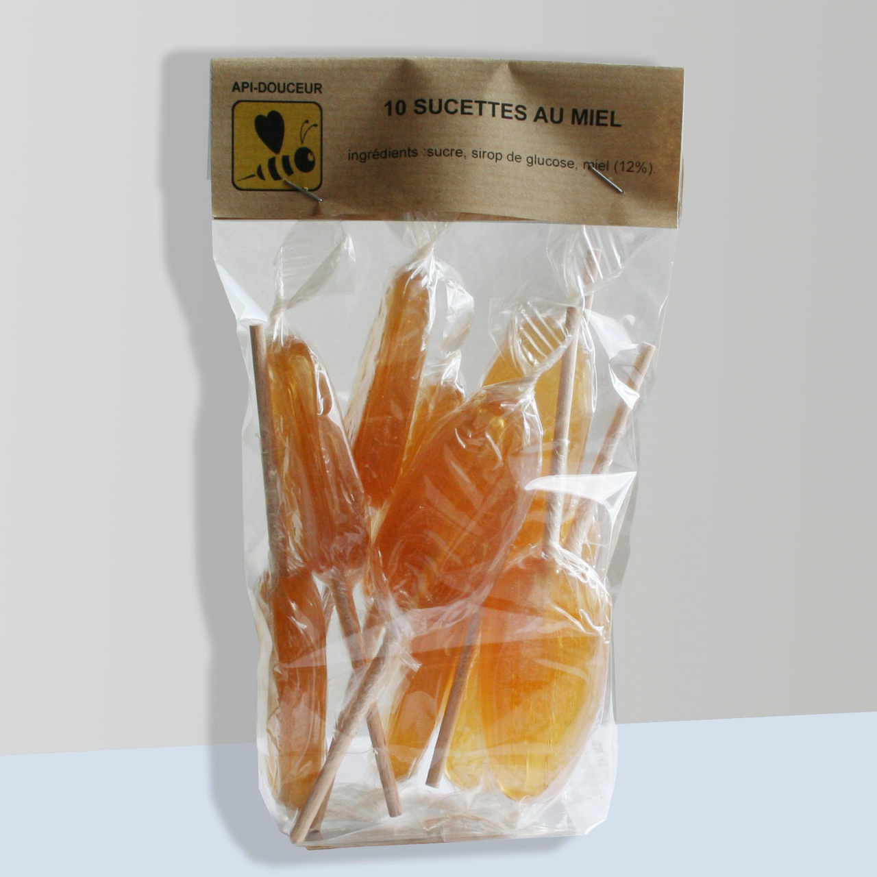 Sucettes au miel - 10 u - Api-douceur - Locavor.fr