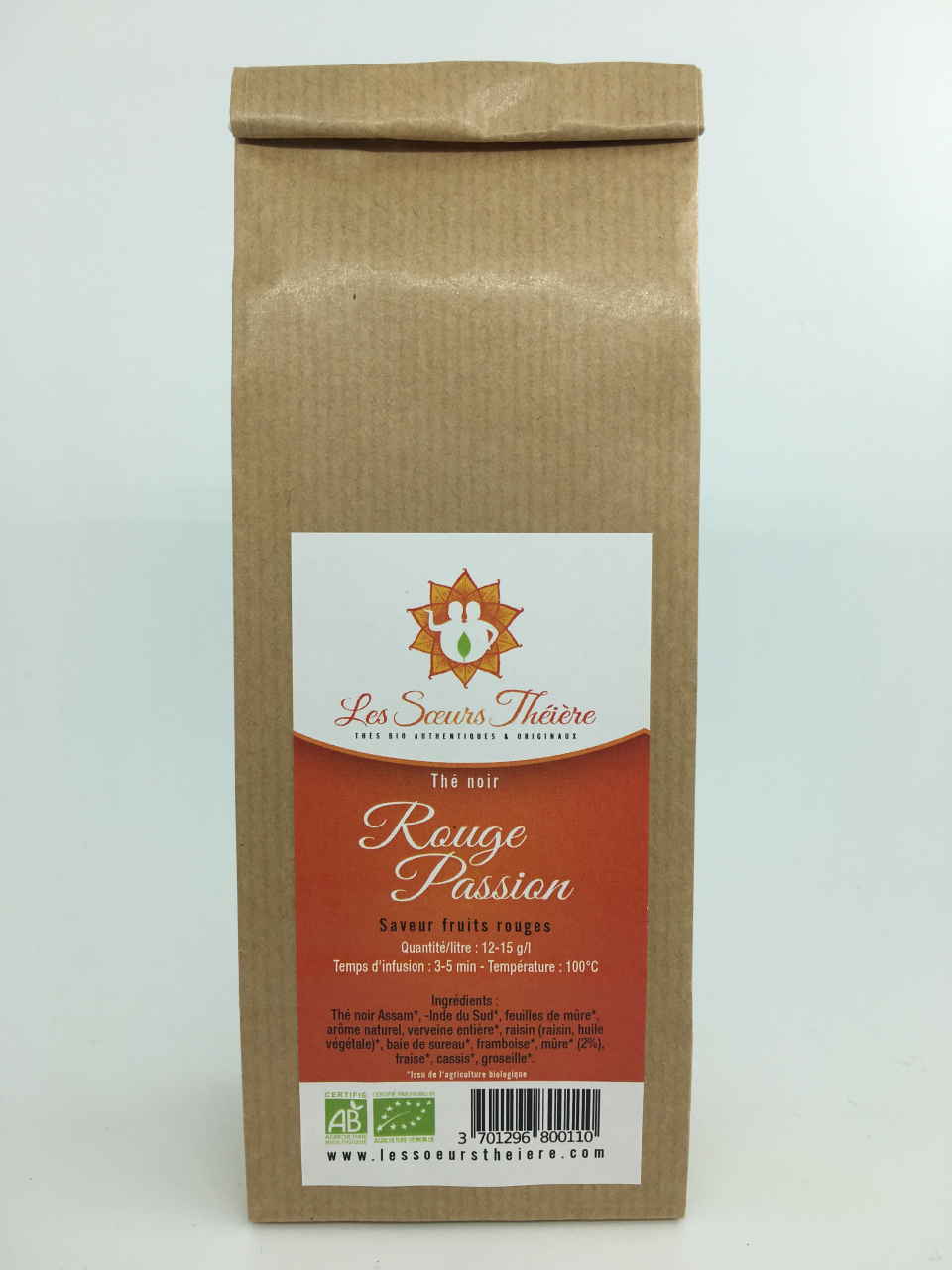 Rouge passion - 2 formats - Les Sœurs Théière - Locavor.fr
