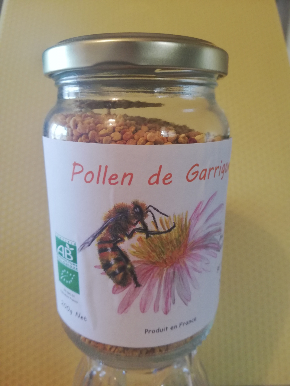 Pollen de garrigue sec bio - 200 g - Lefèvre Apiculture - Locavor.fr
