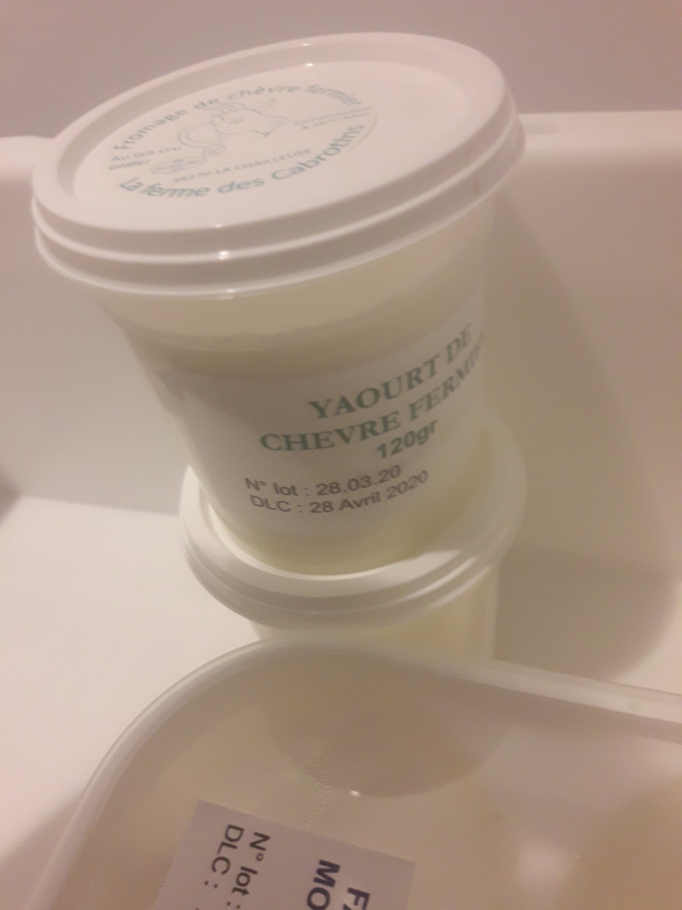 Yaourt de chèvre - 120 g - La Ferme Des Cabrotins - Locavor.fr