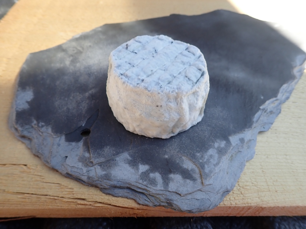 Crottin de chèvre demi sec cendré - 1 u - La Chèvrerie Des Oulettes ...