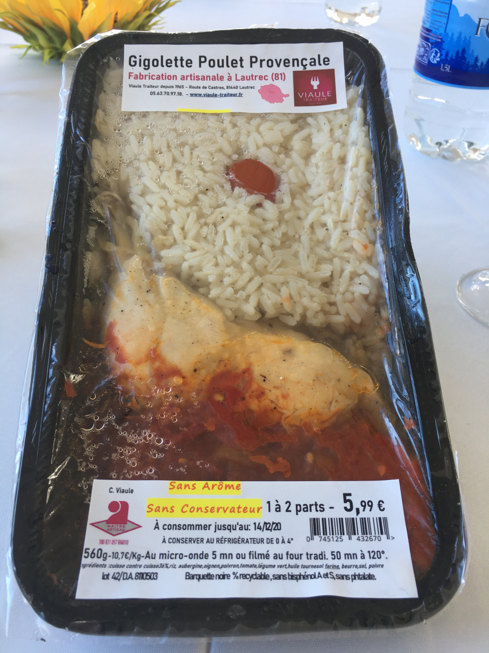 Gigolette de poulet à la provençal - 560 g - Viaule Traiteur - Locavor.fr