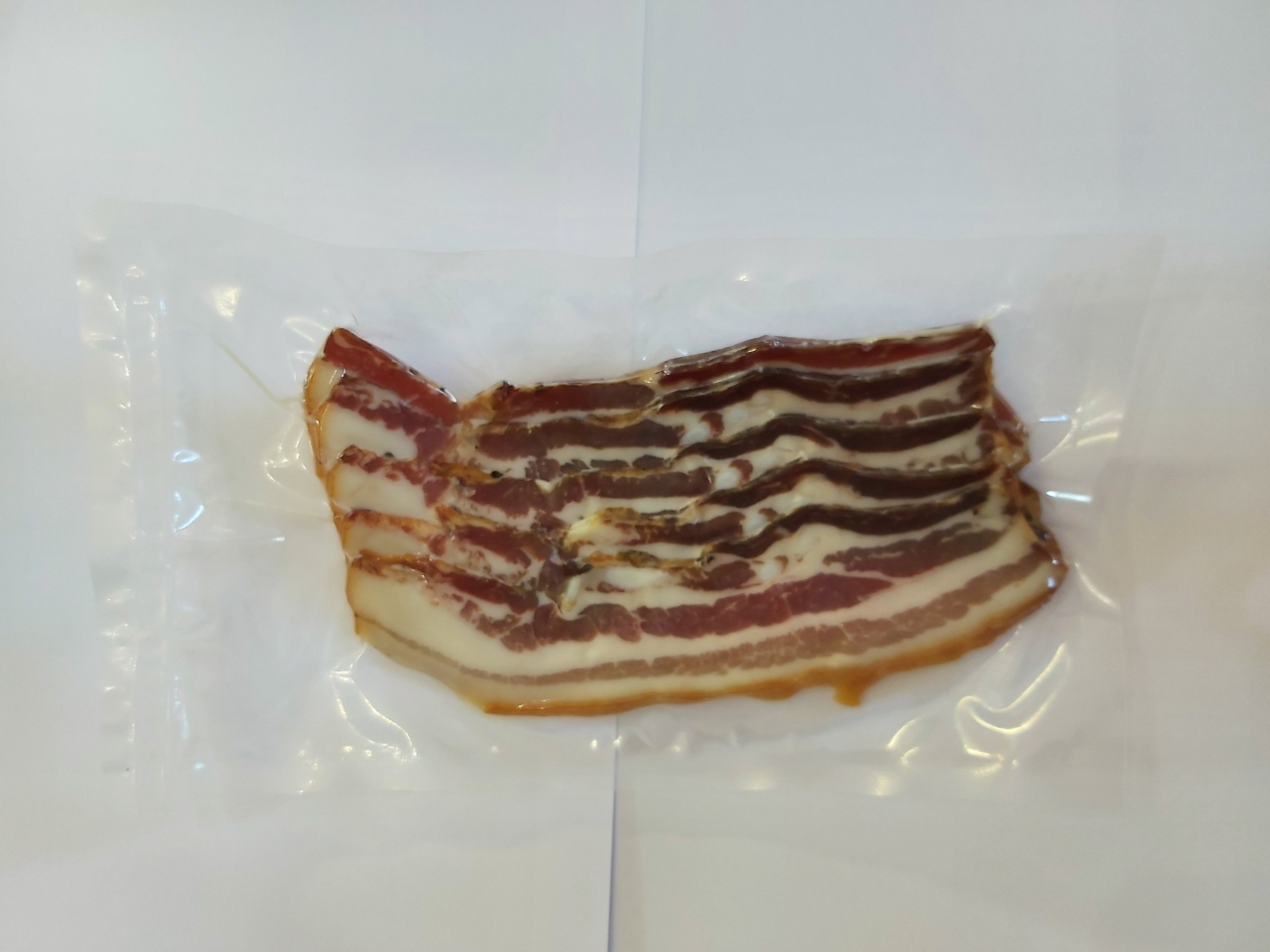 Lard fumé 4 tranches (~150 gr) - 1 u - Ferme Brandt-arbogast - Locavor.fr