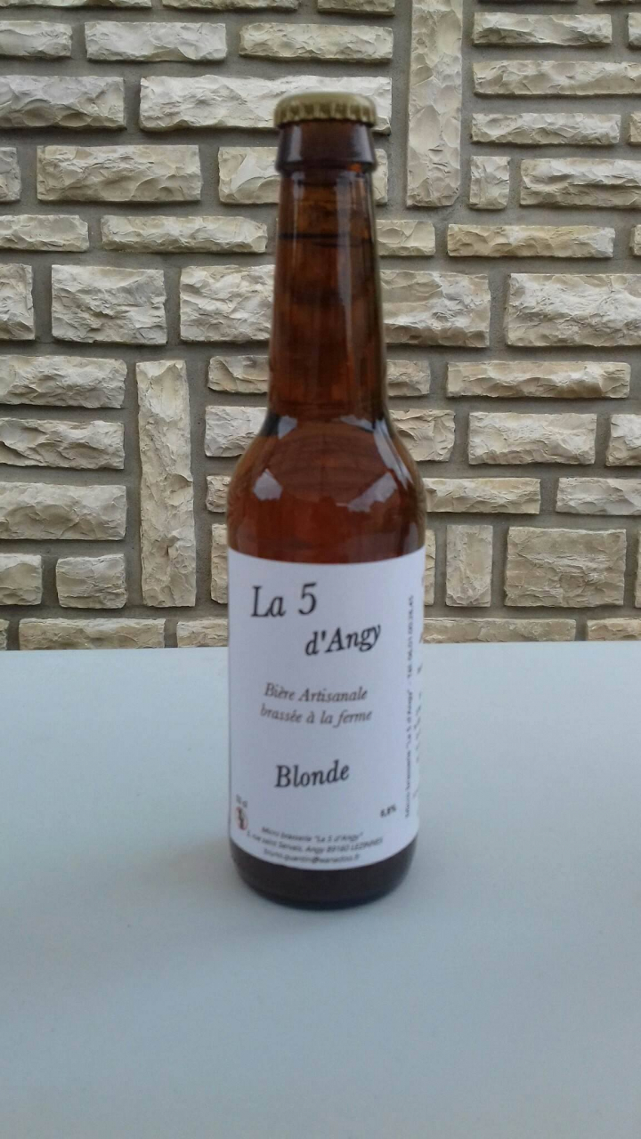 Bière blonde 33cl - 33 cl - La 5 D'angy - Locavor.fr