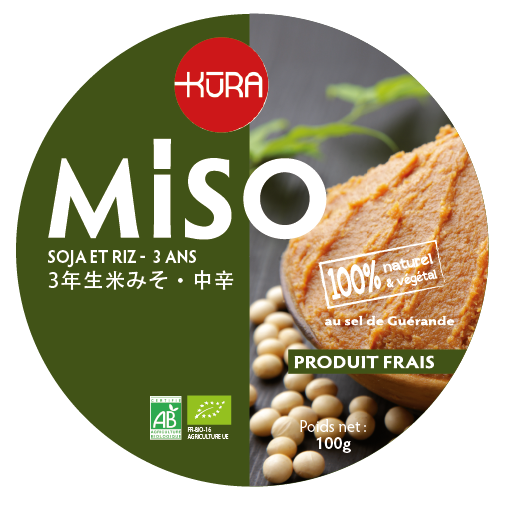 Miso moyen soja 3 ans - 100 g - Kura De Bourgogne - Locavor.fr