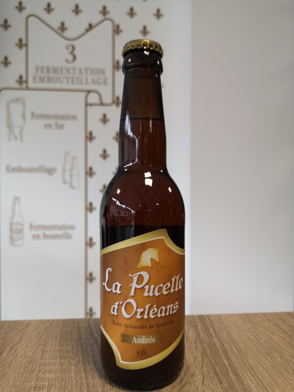 Bière ambrée 33cl - 33 cl - La Pucelle D'orleans - Locavor.fr