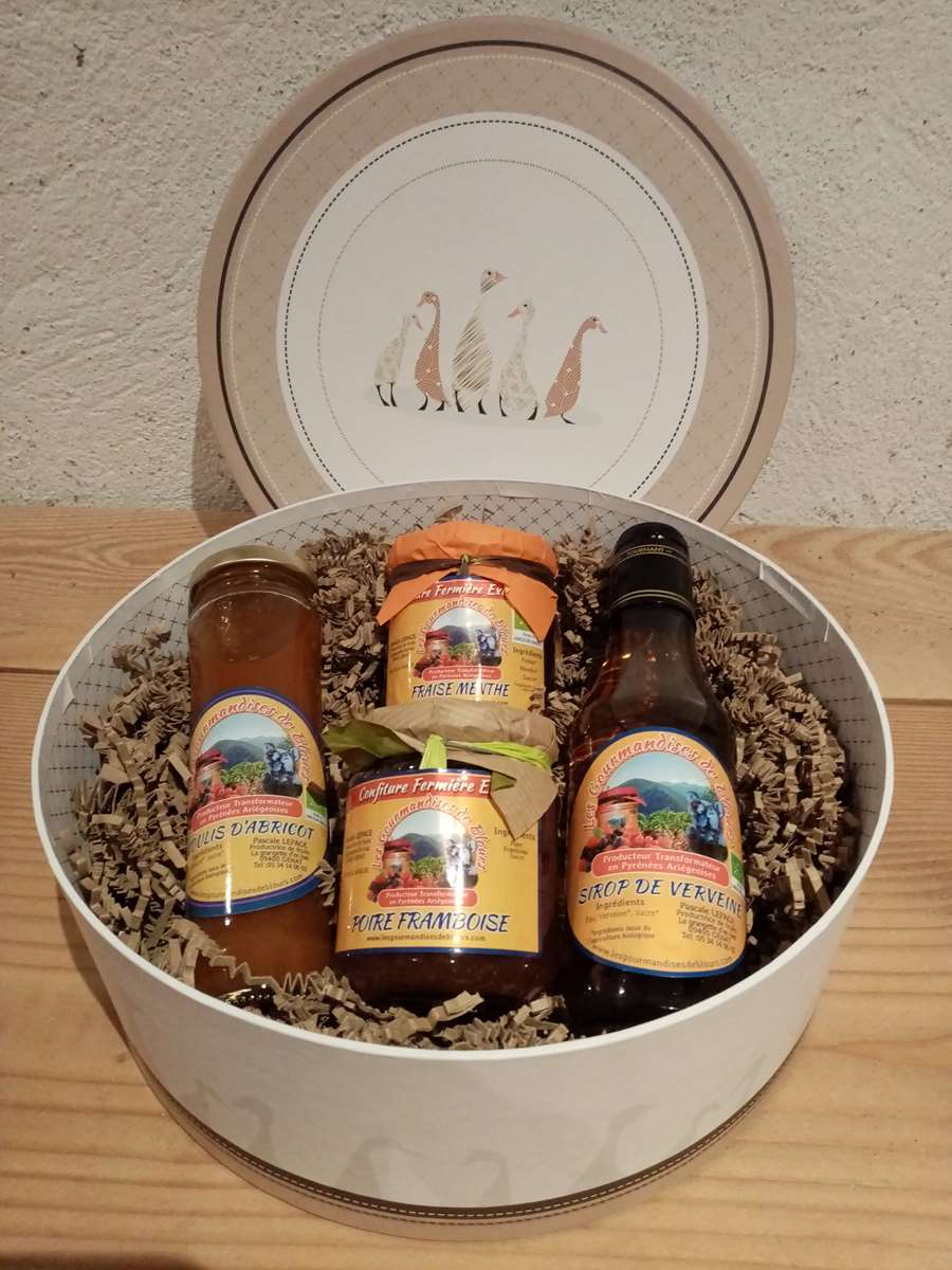 Coffret cadeau rond - 1 u - Les Gourmandises De Blours - Locavor.fr