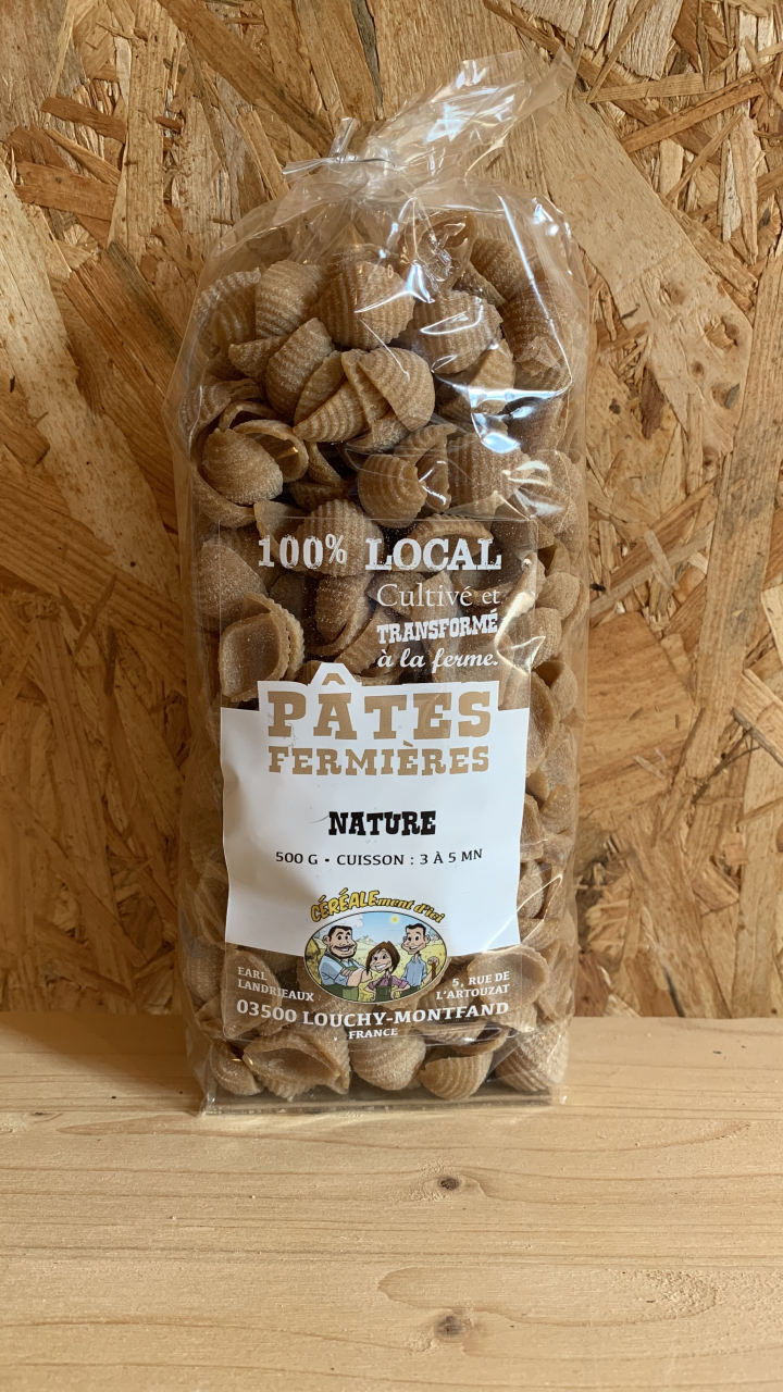 Pates nature coquillage - 500 g - Earl Landrieaux - Locavor.fr