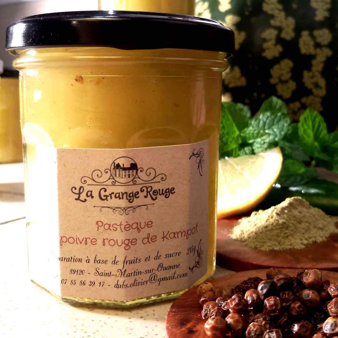 Pastèque au poivre rouge de kampot - 215 g - La Grange Rouge - Locavor.fr