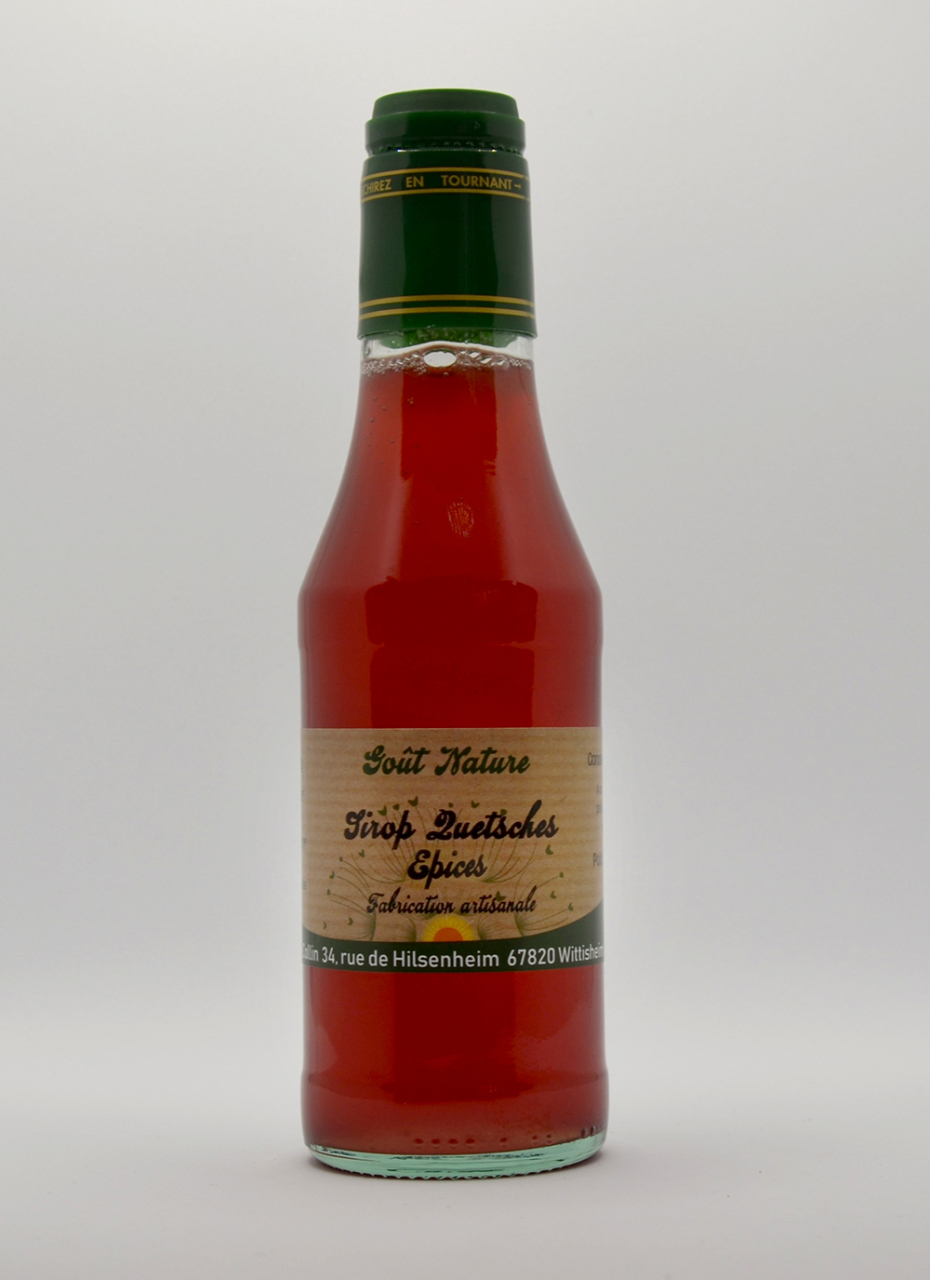 Sirop quetsche cannelle - 25 cl - Goût Nature - Locavor.fr