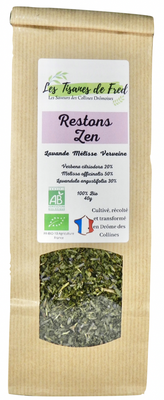 Restons zen - 40 g - Les Tisanes De Fred - Locavor.fr