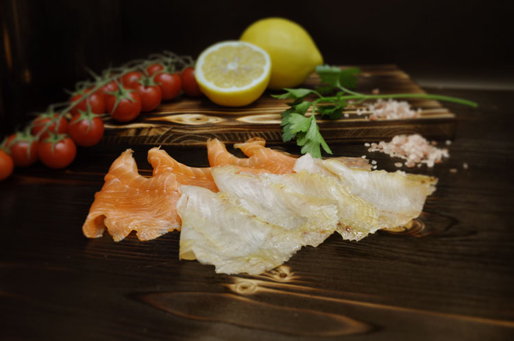 Duo omble chevalier et truite - 75 g - Le Fumé Des Gourmets - Locavor.fr