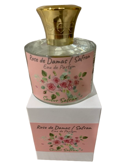 Eau de parfum: roses de damas/safran - 100 ml - Saveur Safran - Locavor.fr