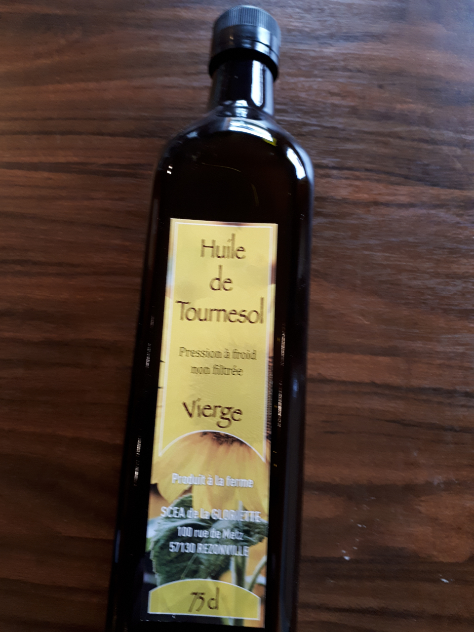 Huile de tournesol - 75 cl - Scea De La Gloriette - Locavor.fr