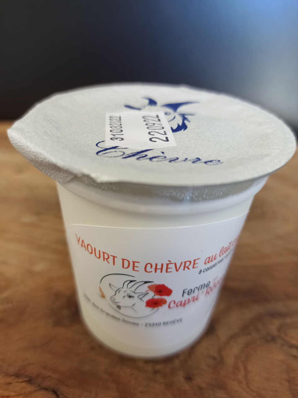 Yaourt au lait de chèvre - nature - 2 formats - Ferme Des Capri-rêves ...