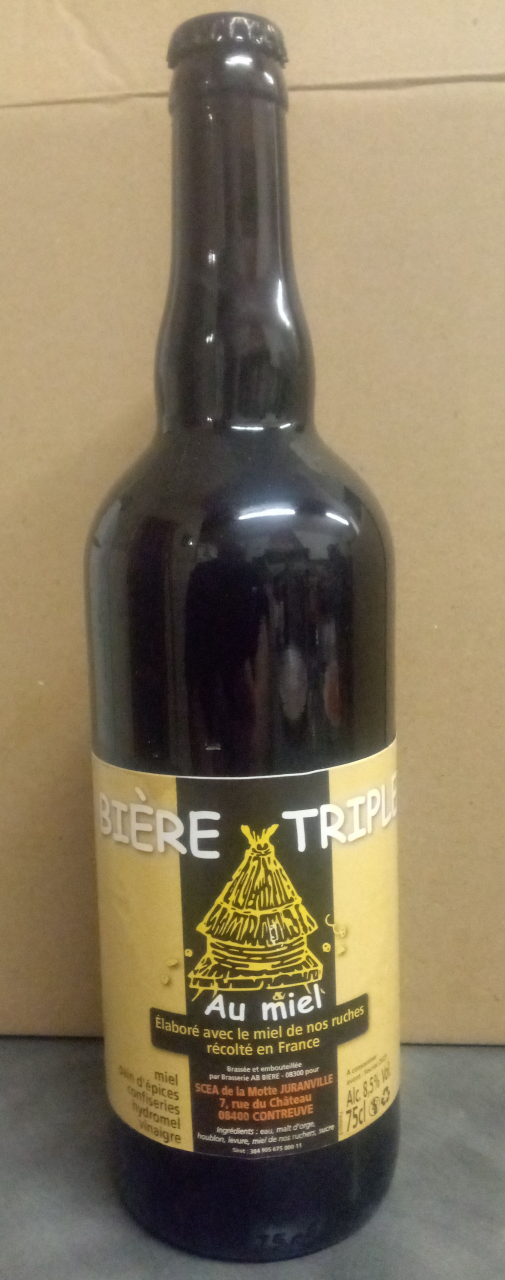 Biere triple au miel - 75 cl - Scea De La Motte Juranville - Locavor.fr