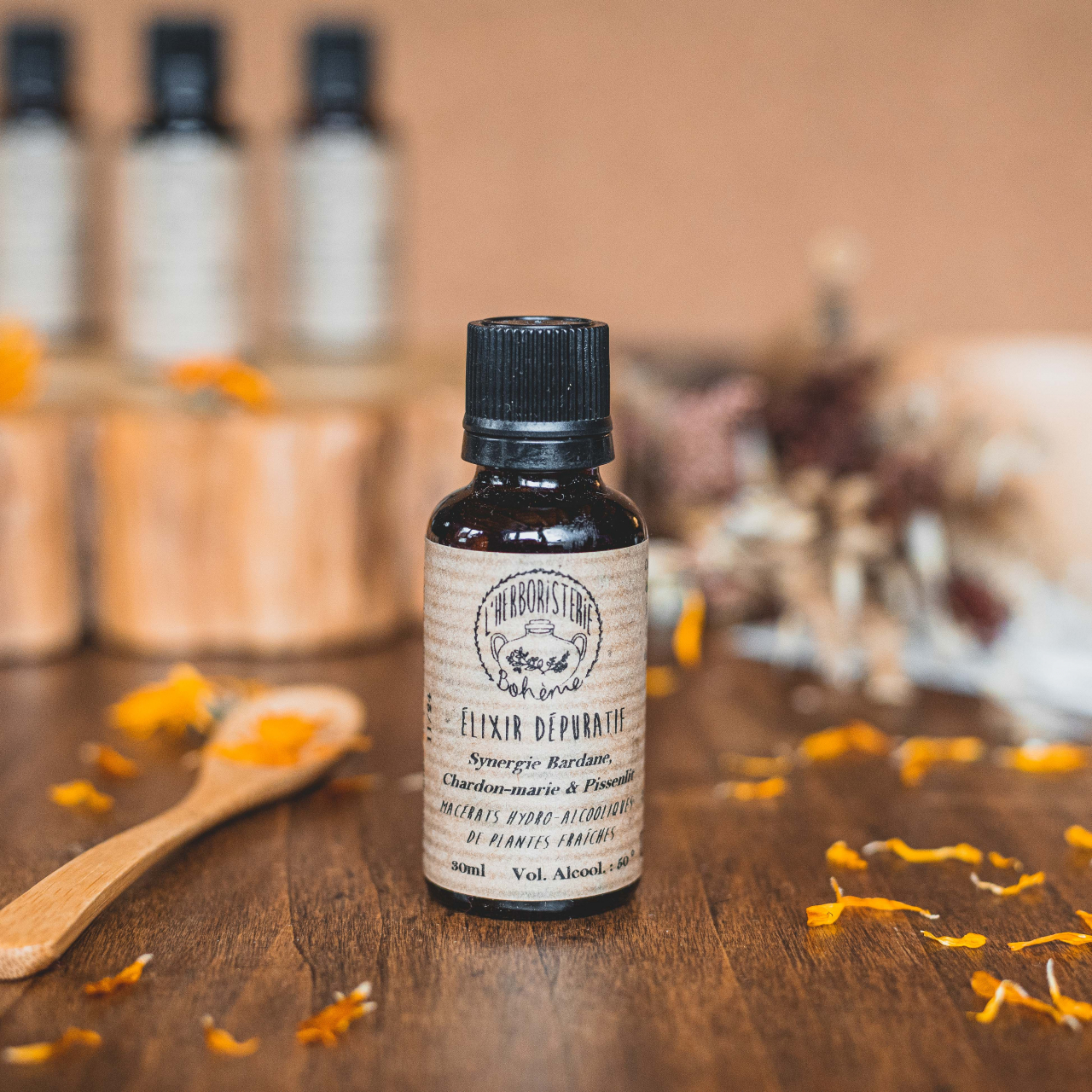 Elixir dépuratif - 30ml - 30 ml - L'herboristerie Bohème - Locavor.fr