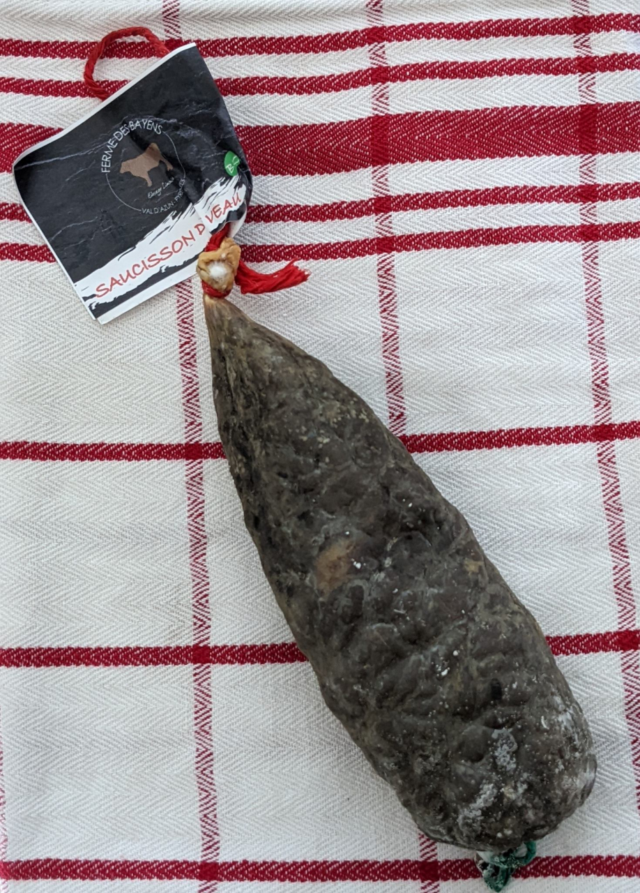 Saucisson de veau - 200 g - Ferme Des Bayens - Locavor.fr