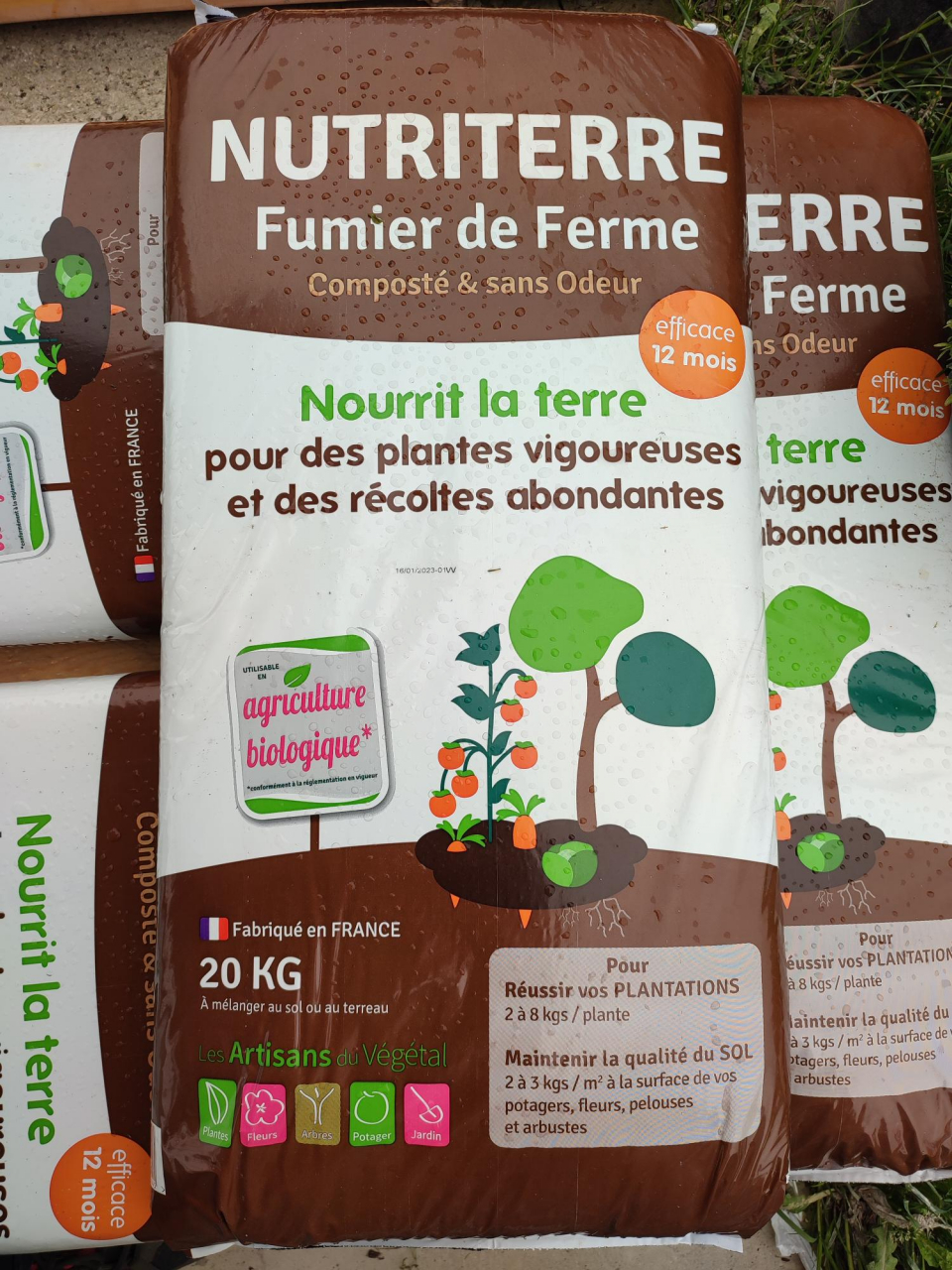Nutriterre fumier de ferme - 1 u - Jardin Des Zayons - Locavor.fr