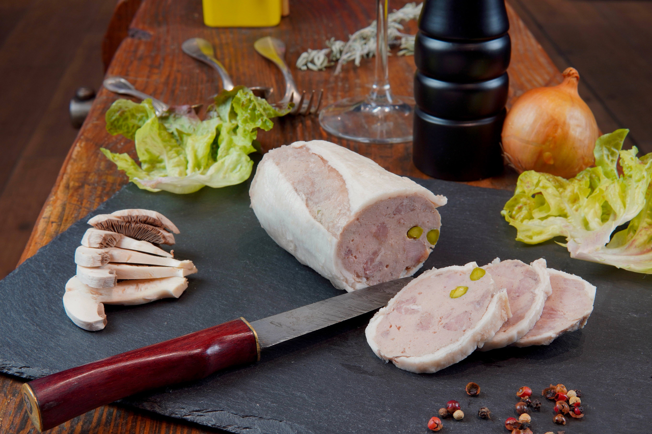 Mini ballotine de porc bio (200gr) - 200 g - La Ferme Du Chaudron ...