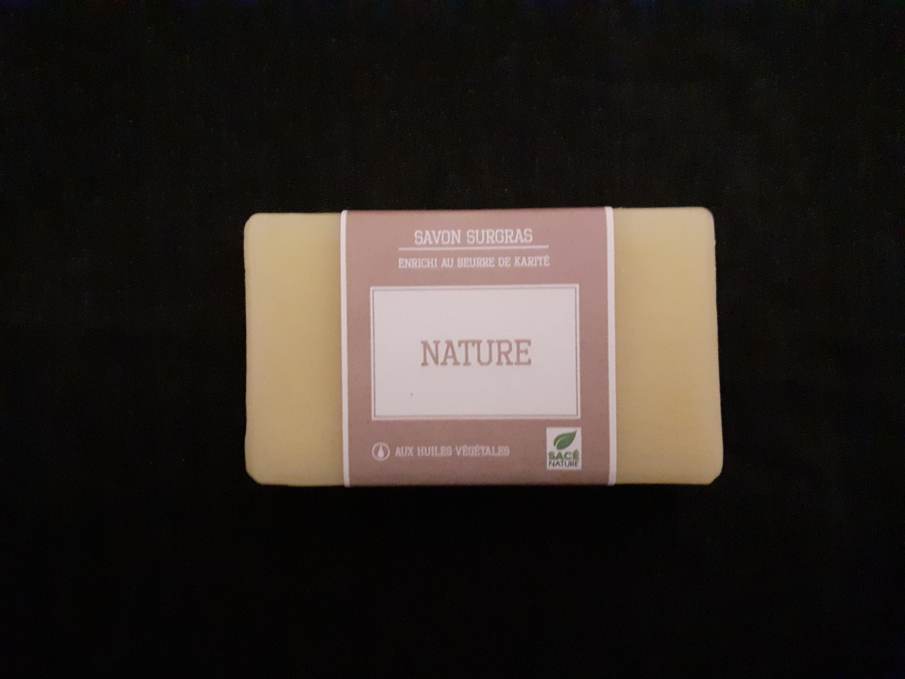 Savon artisanal nature - 100 g - Sacé Nature - Locavor.fr