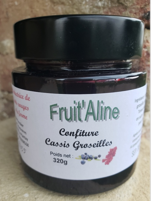 Confiture de cassis - 320 g - Fruit'aline - Locavor.fr