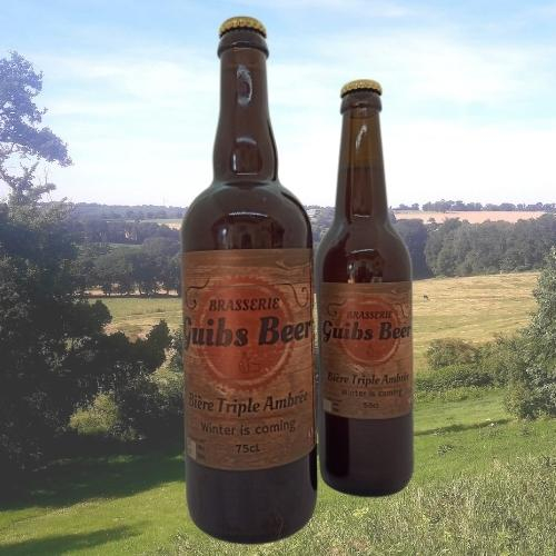 Bière triple ambrée - 75cl - 75 cl - Brasserie Guibs Beer - Locavor.fr