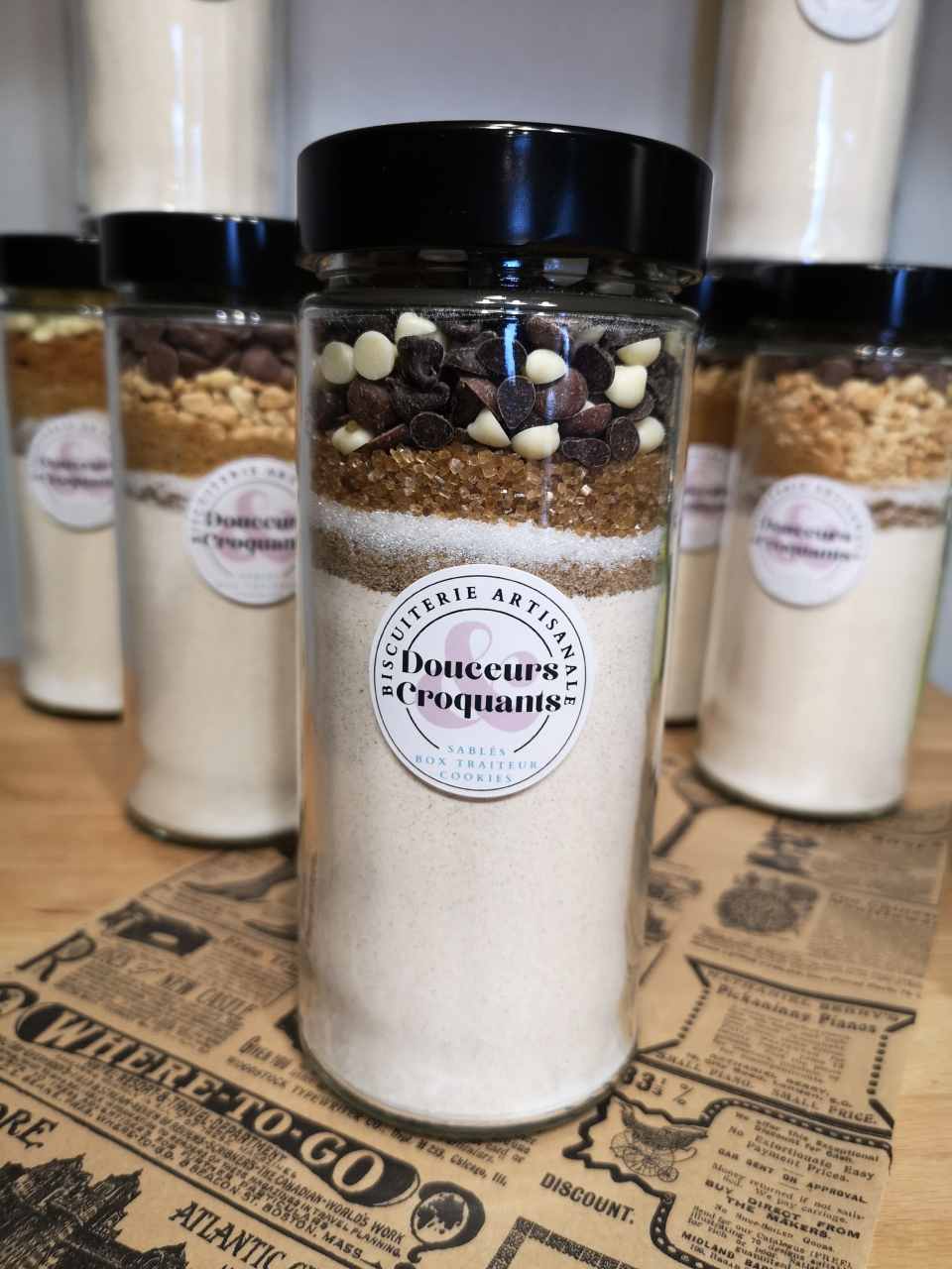 Kit à cookie 3 chocolats kraft - 1 u - Douceurs Et Croquants - Locavor.fr