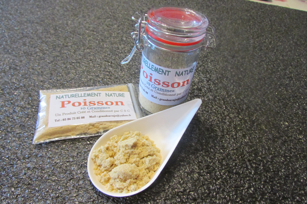 Poudre de poisson - 2 formats - C S C - Crystine Créations - Locavor.fr