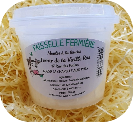 Faisselle fermière - 500 g - Gaec De La Vieille Rue - Locavor.fr