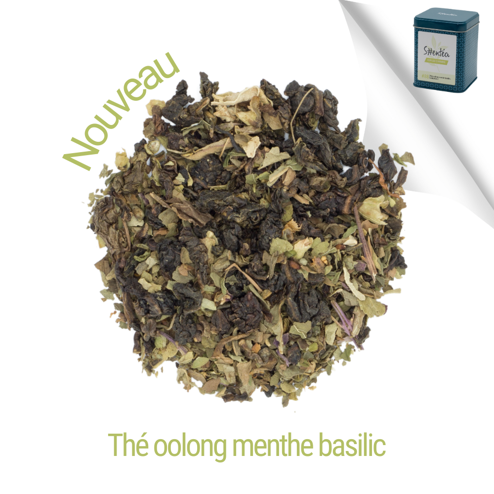 Sur les chemins thé oolong menthe basilic - 2 formats - Shentéa ...