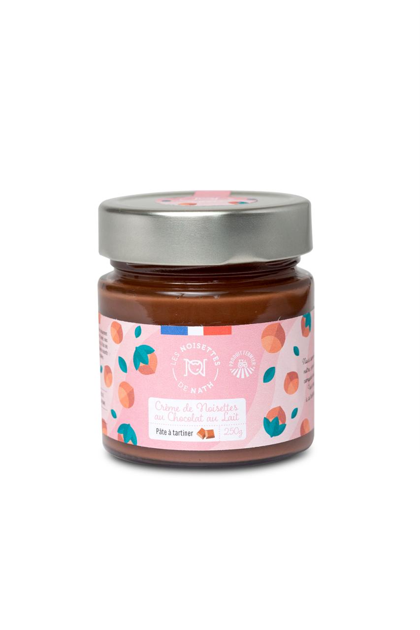 Crème de noisettes choco doux - 250 g - Les Noisettes De Nath - Locavor.fr