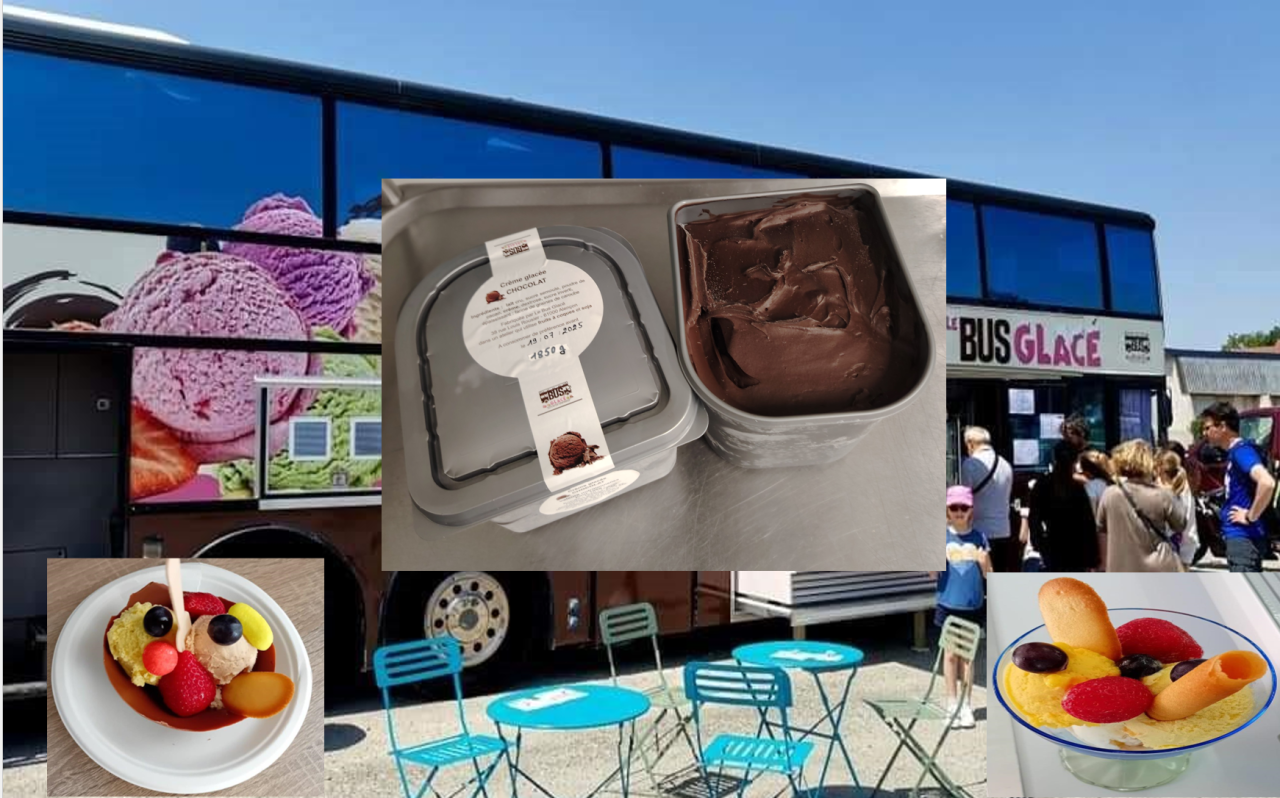 Créme glacée chocolat - 2.5 L - Le Bus Glacé - Locavor.fr