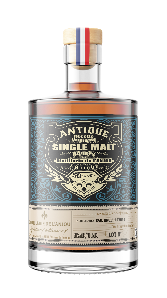 Spirit malt antique - 0.5 L - Distillerie De L'anjou - Locavor.fr