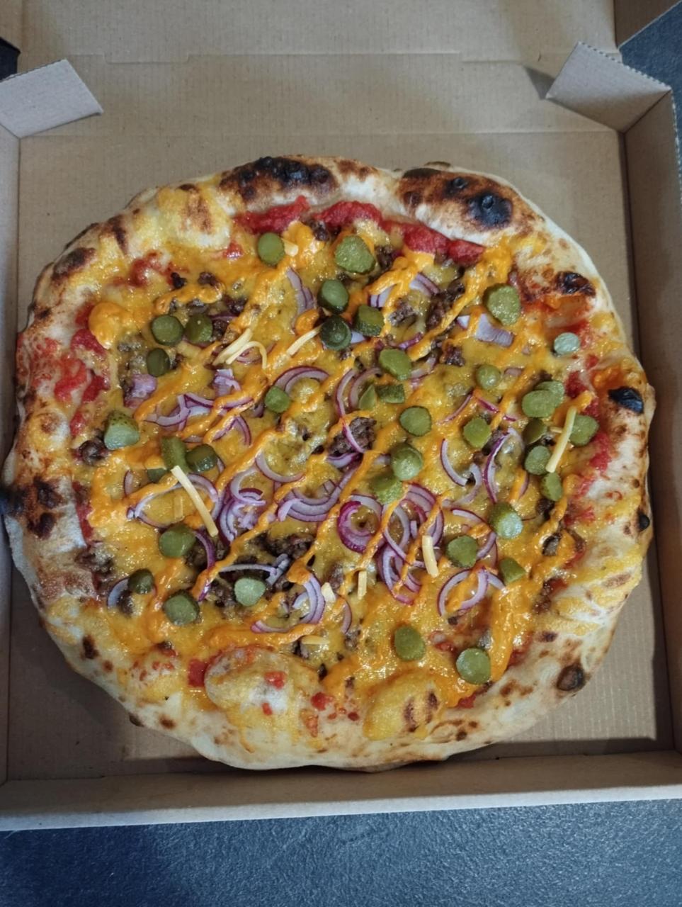 Pizza burger - 400 g - Les Gâteaux De Babooh - Locavor.fr