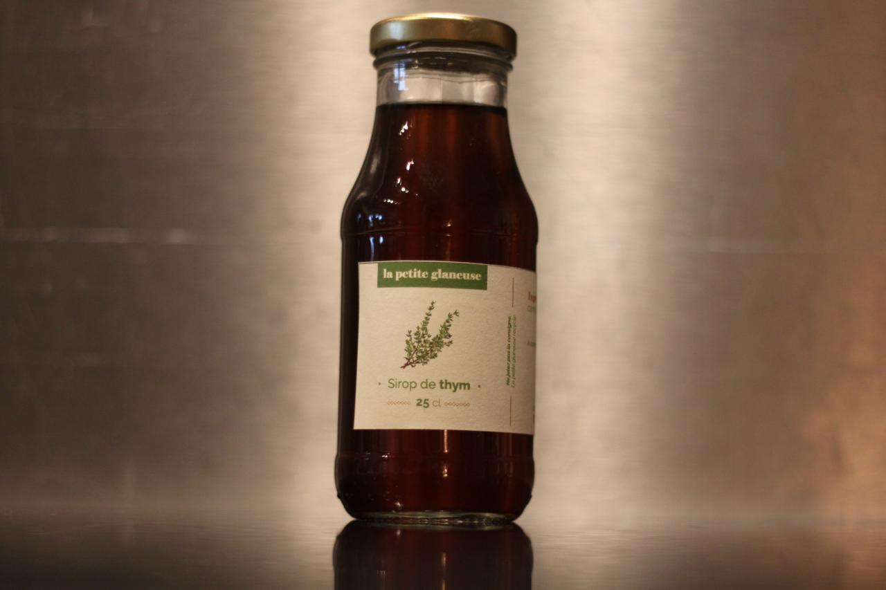 Sirop de thym - 25 cl - La Petite Glaneuse - Locavor.fr
